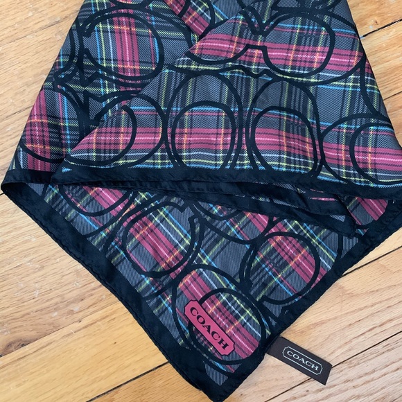 Coach | Accessories | Vintage Signature Print Coach Silk Scarf | Poshmark